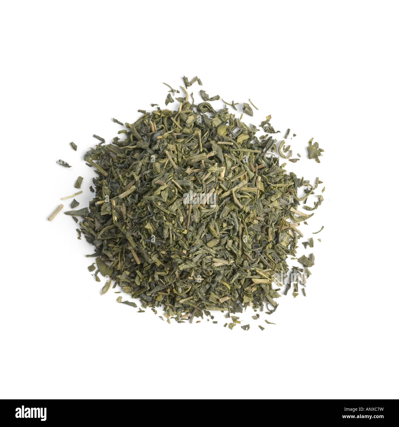Green Tea loose leaves Stock Photo - Alamy