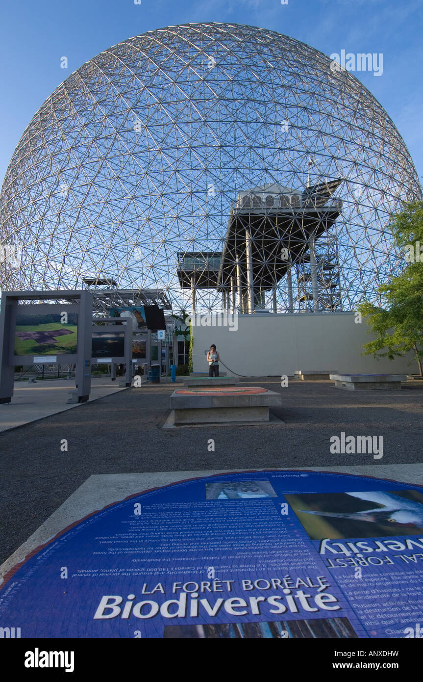 The biosphere dome Montreal Quebec Canada Stock Photo - Alamy
