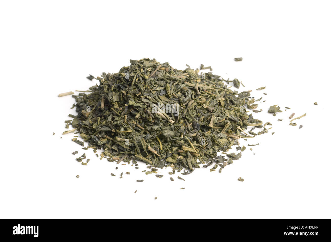 Green Tea loose leaves Stock Photo - Alamy