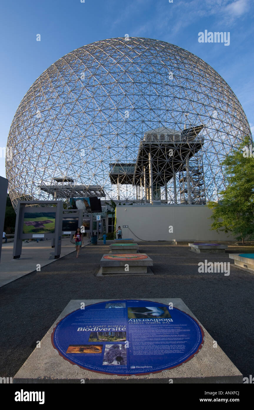 The biosphere dome Montreal Quebec Canada Stock Photo - Alamy
