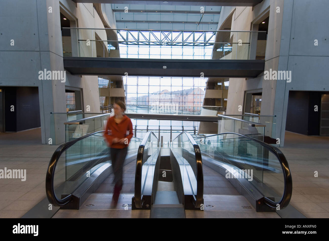 Denmark Copenhagen Black Diamond library Stock Photo - Alamy