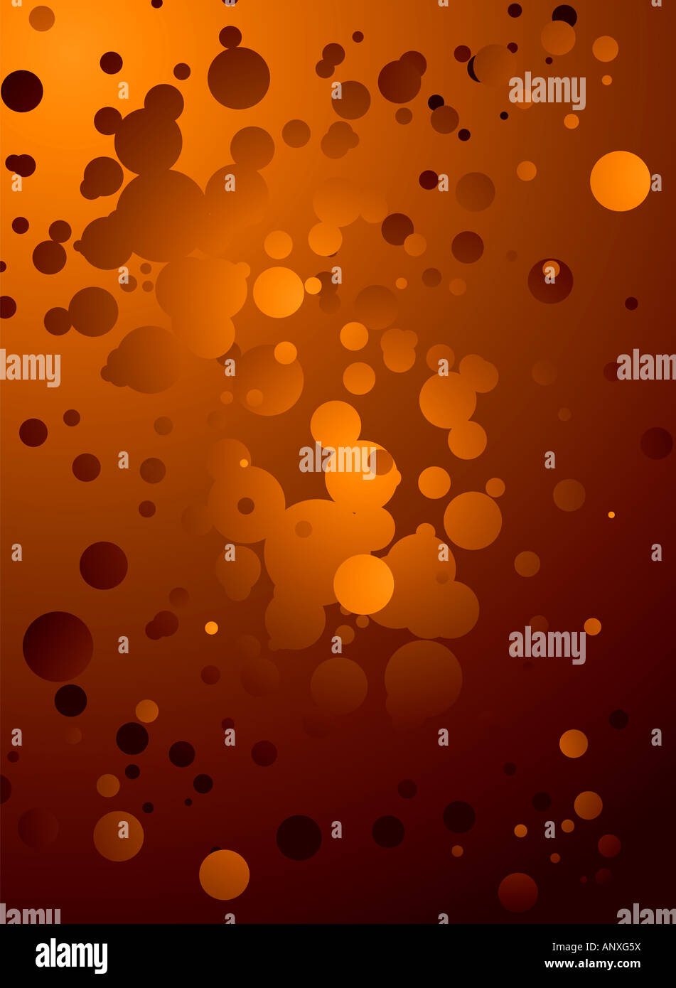 Bubble background in hot red and orange hues Stock Photo - Alamy