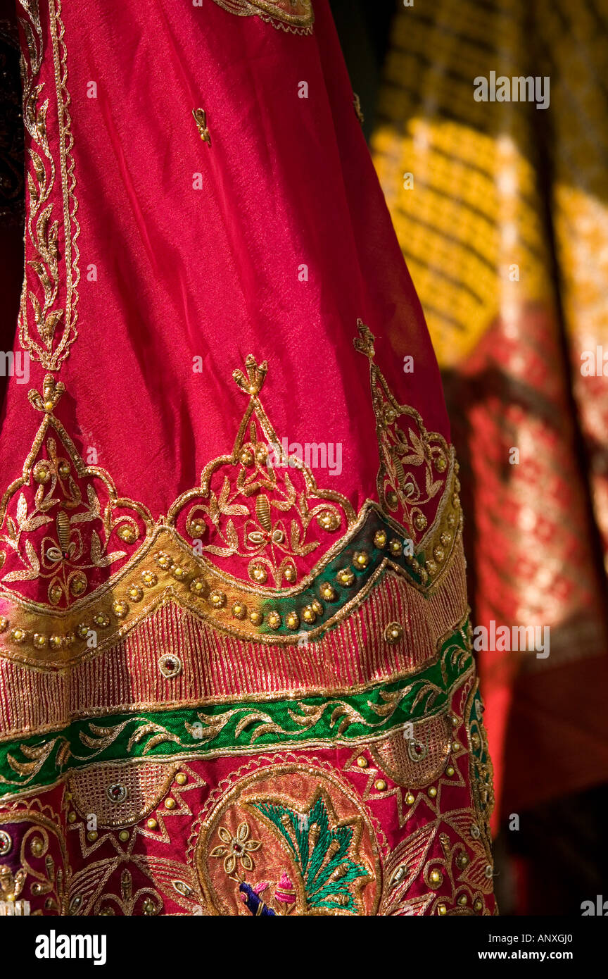 INDIA, South Delhi: Hauz Khas Village, Shopping village, Indian Fabric ...