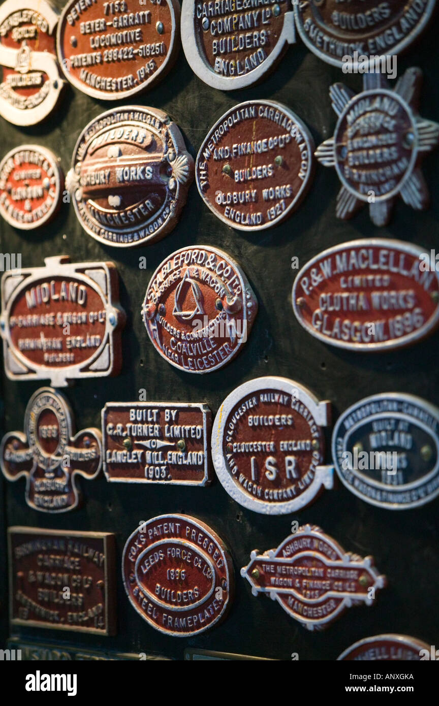 INDIA, South West Delhi: Indian Rail Transport Museum, Railroad Plaques ...