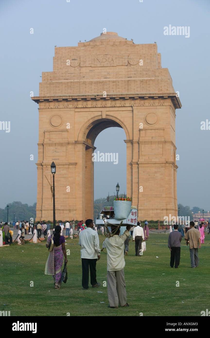 INDIA, Central Delhi: Indian Gate Memorial Arch Stock Photo - Alamy