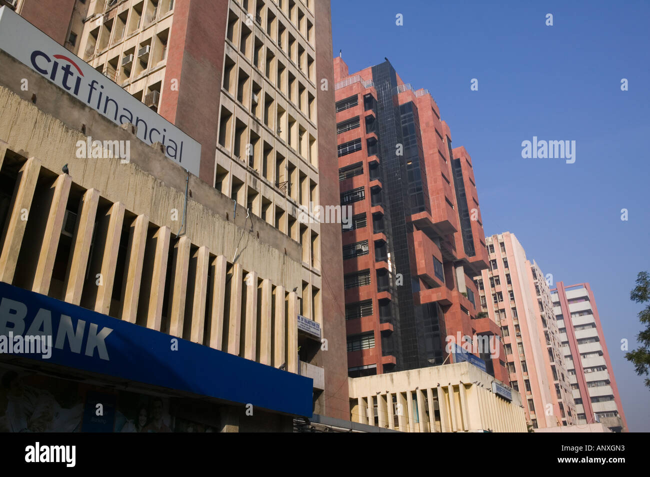 INDIA, Delhi, Connaught Place: Highrise Office Towers of Connaught ...