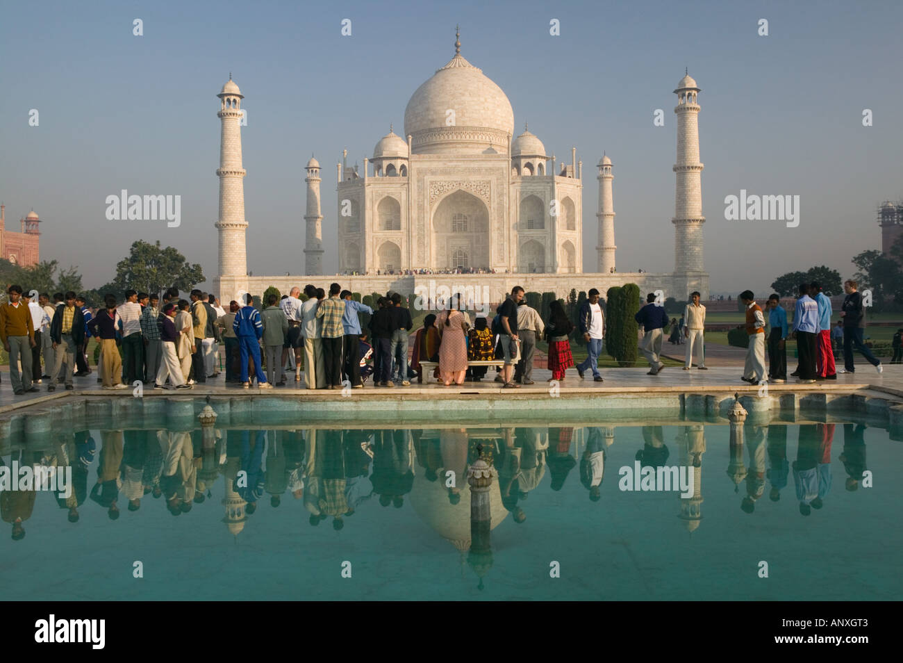 Morning visitors to taj mahal hi-res stock photography and images - Alamy