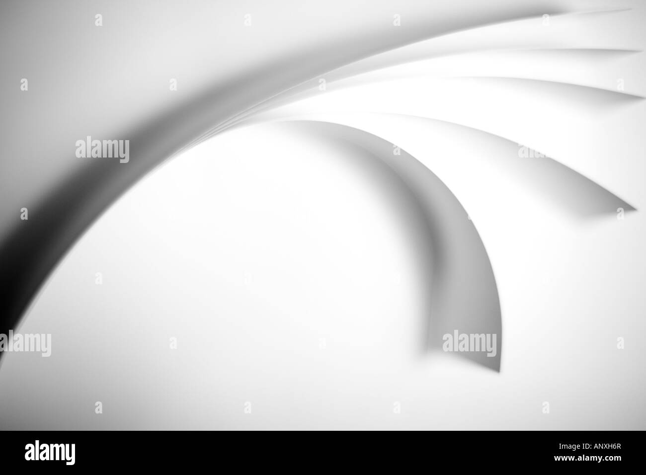 curved paper in a fan Stock Photo - Alamy