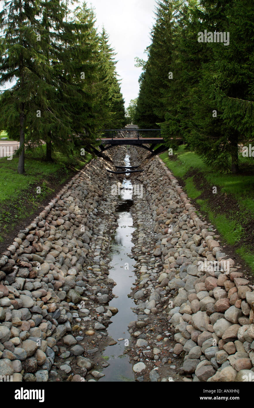 Flood Defence Drainage Ditch man made river and rainwater channel Stock ...