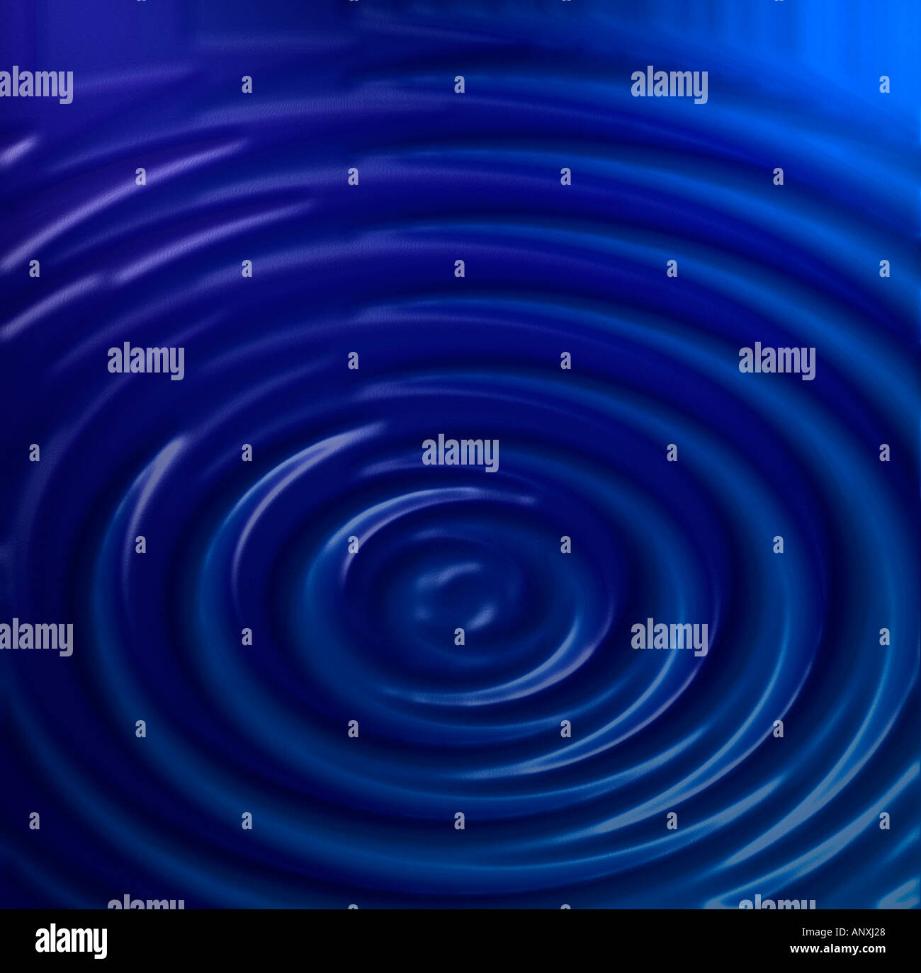 water with concentric ripples in it blue coloured Stock Photo - Alamy