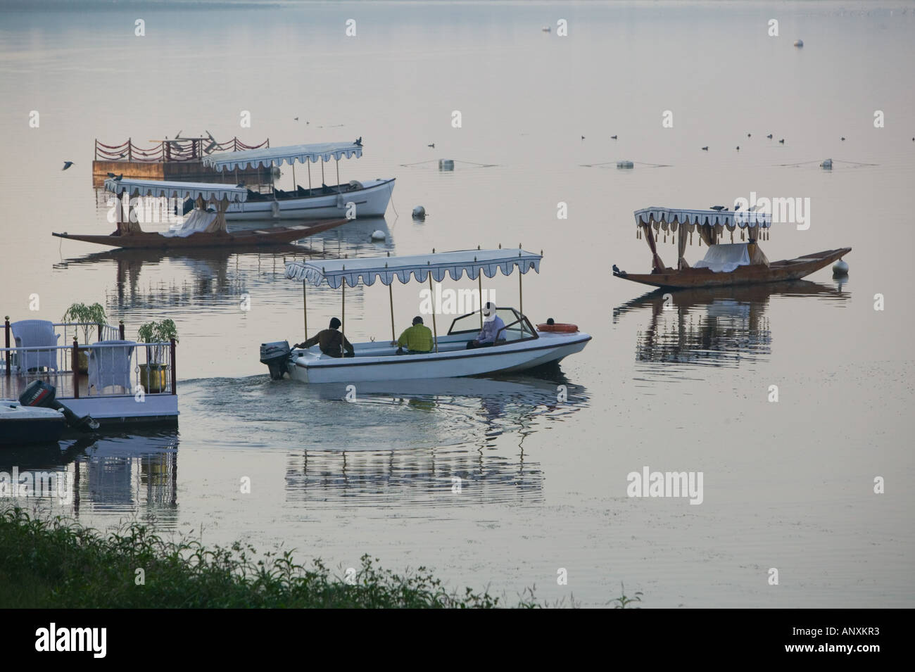 INDIA, Rajasthan, Udaipur: Lake Palace Hotel Ferries Stock Photo - Alamy