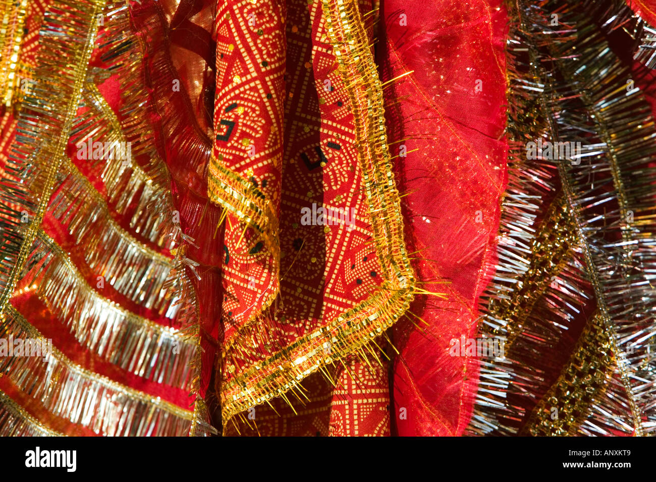 INDIA, Rajasthan, Udaipur: Tourist Souvenirs, Fabric with Swastika ...