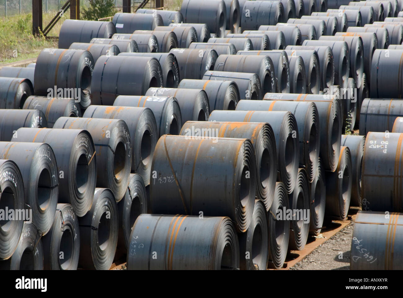 Rolls of steel Stock Photo - Alamy
