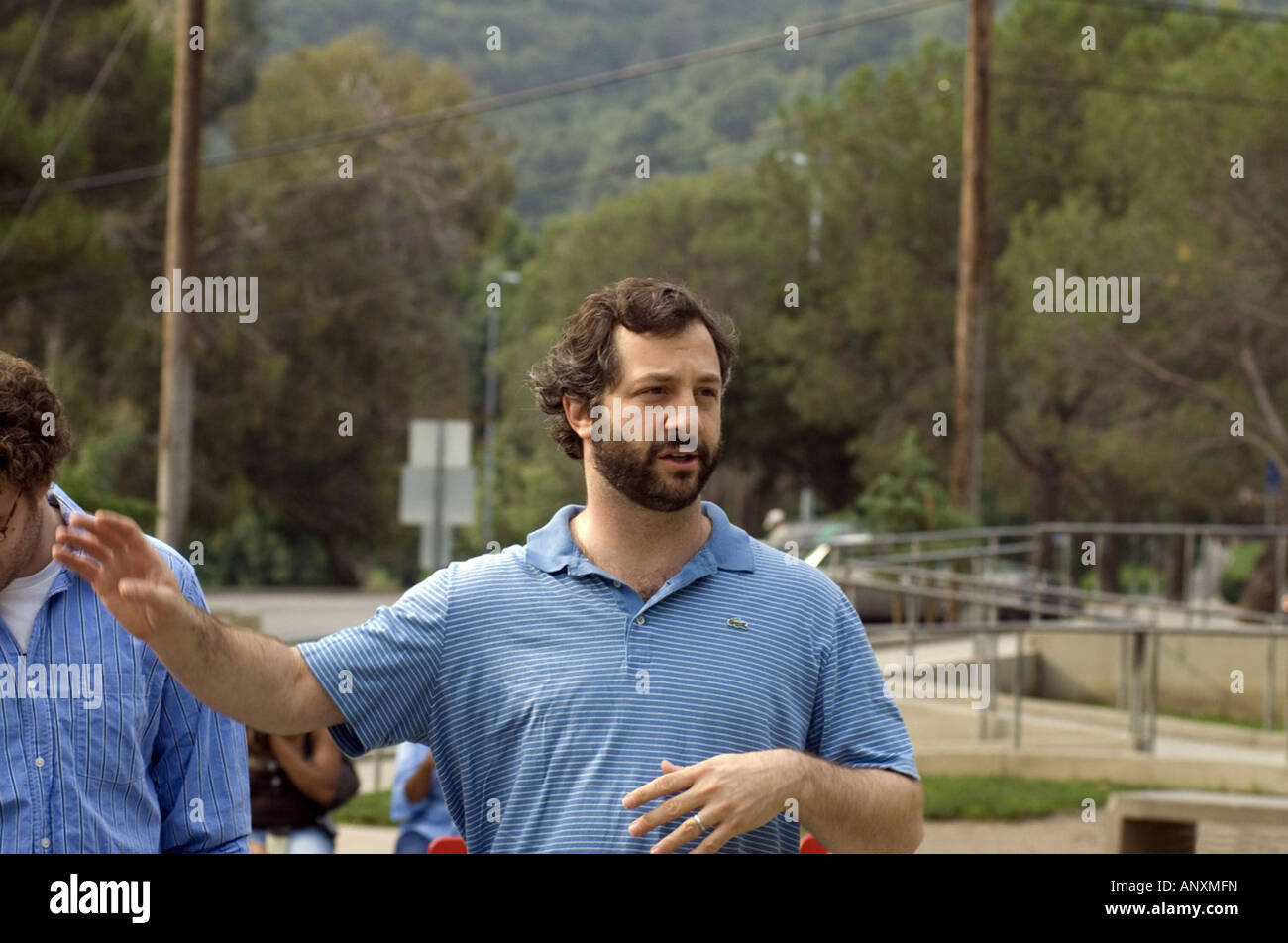 Knocked Up year 2007 director Judd Apatow Judd Apatow photo de tournage ... Knocked Up year 2007 director Judd Apatow Judd Apatow photo de tournage ...