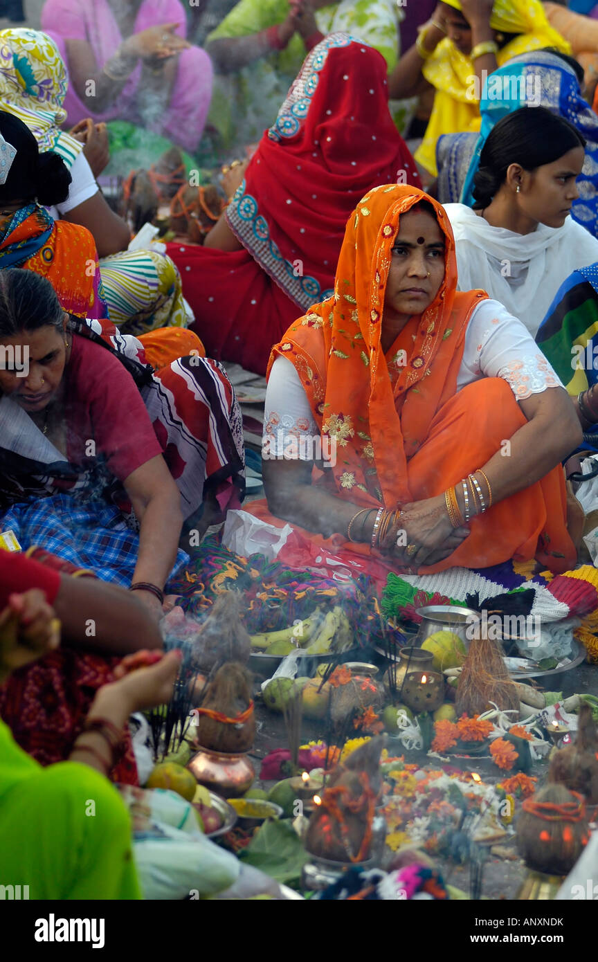 Indian women celebrating a Hindu festival. Photo taken in Mumbai, India ...