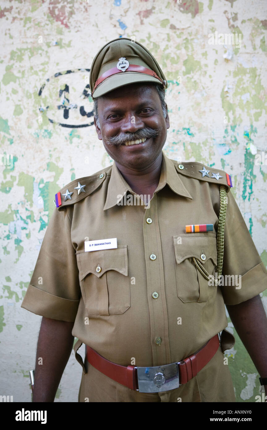 INDIA, Tamil Nadu, Chennai: AVM Studios, Bollywood style film cop (MR ...