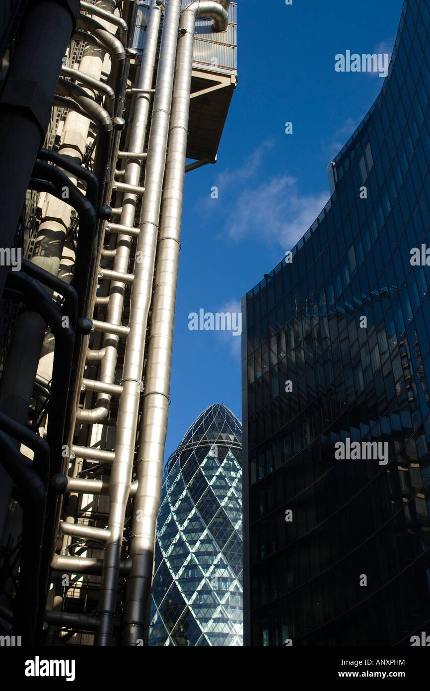 Iconic office buildings in the City of London Stock Photo - Alamy