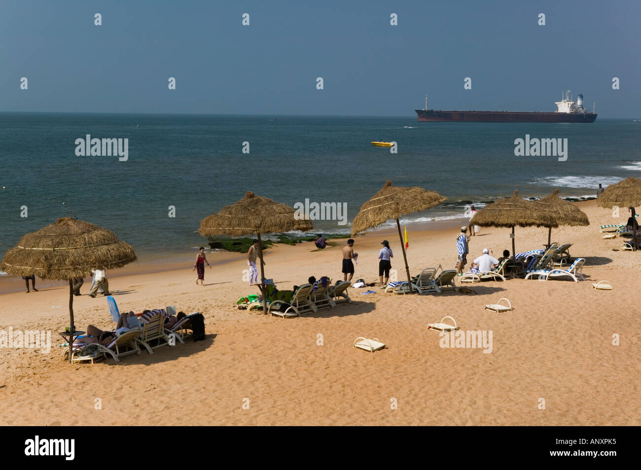 INDIA, Goa, Sinquerim Beach: Sinquerim Beach / Arabian Sea Stock Photo ...