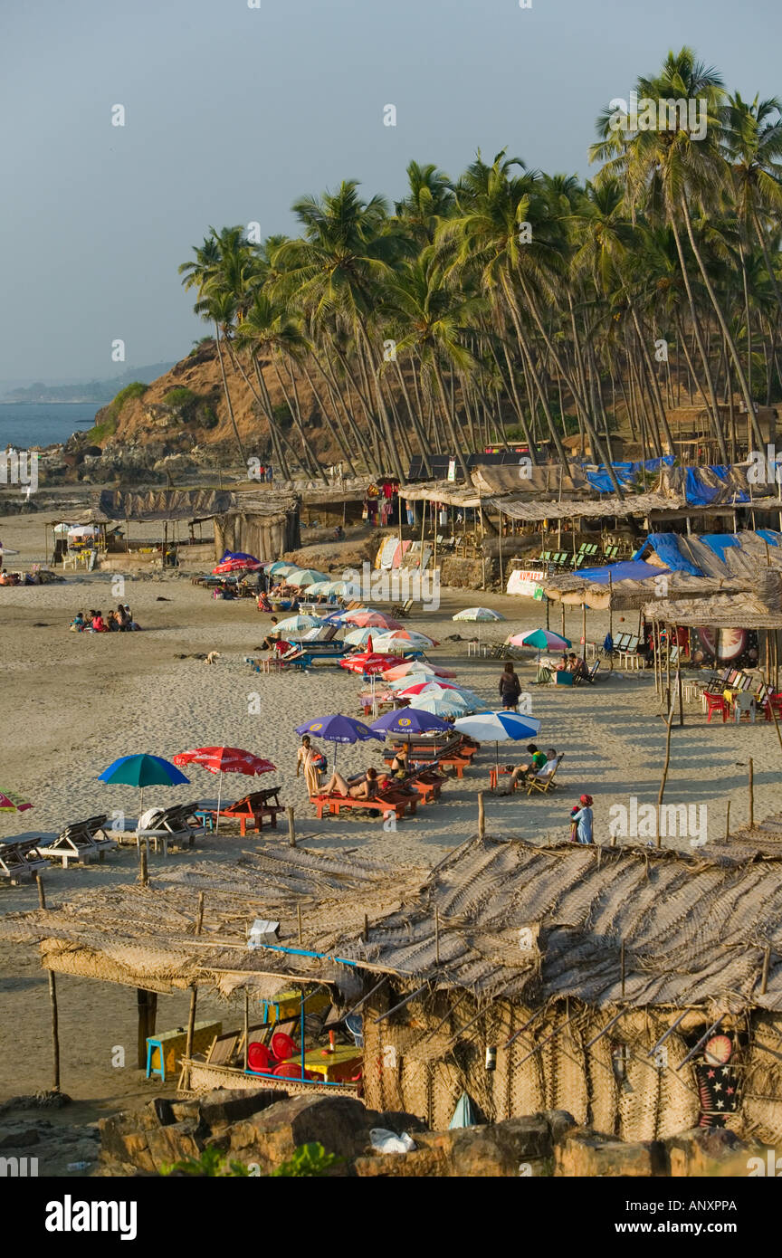 INDIA, Goa, Vagator: Beach View (Goa's Main Beach Rave Area Stock Photo ...