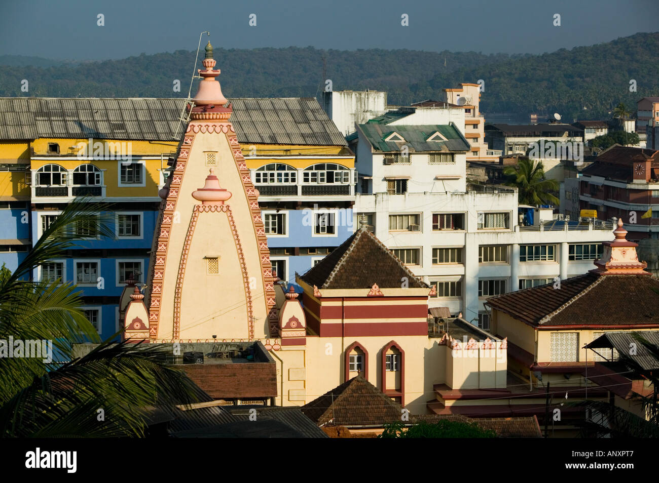INDIA, Goa, Panaji: Morning Town View from Altinho Area Stock Photo - Alamy