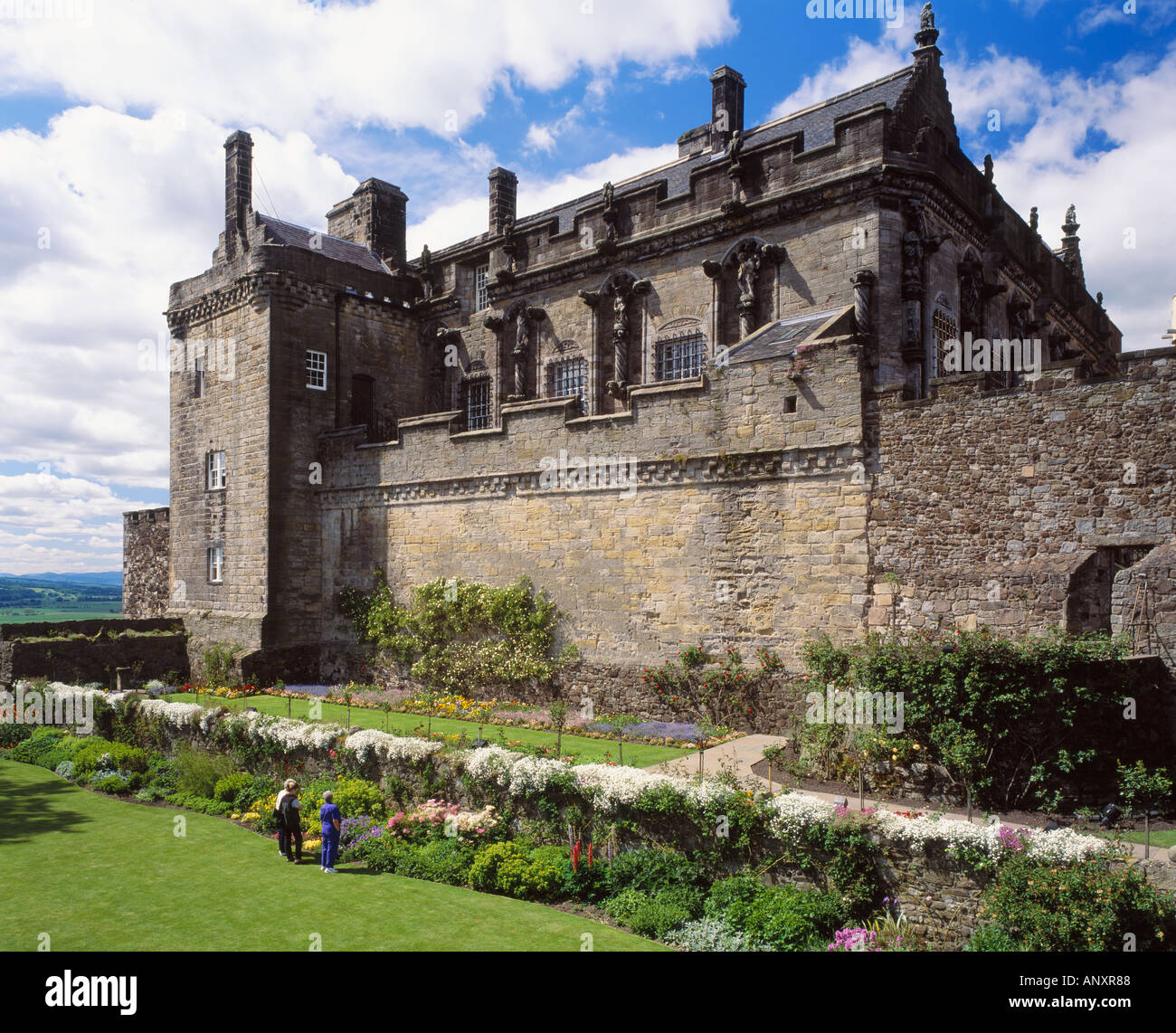 Queen Anne Gardens and Palace, Stirling Castle, Stirling, Scotland, UK ...