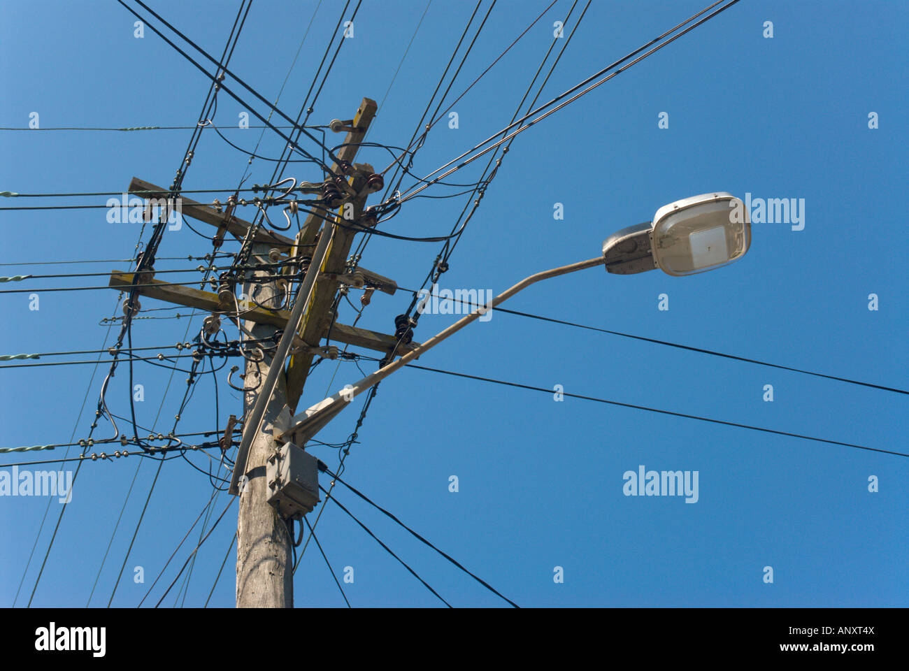 Power distribution pole Stock Photo - Alamy