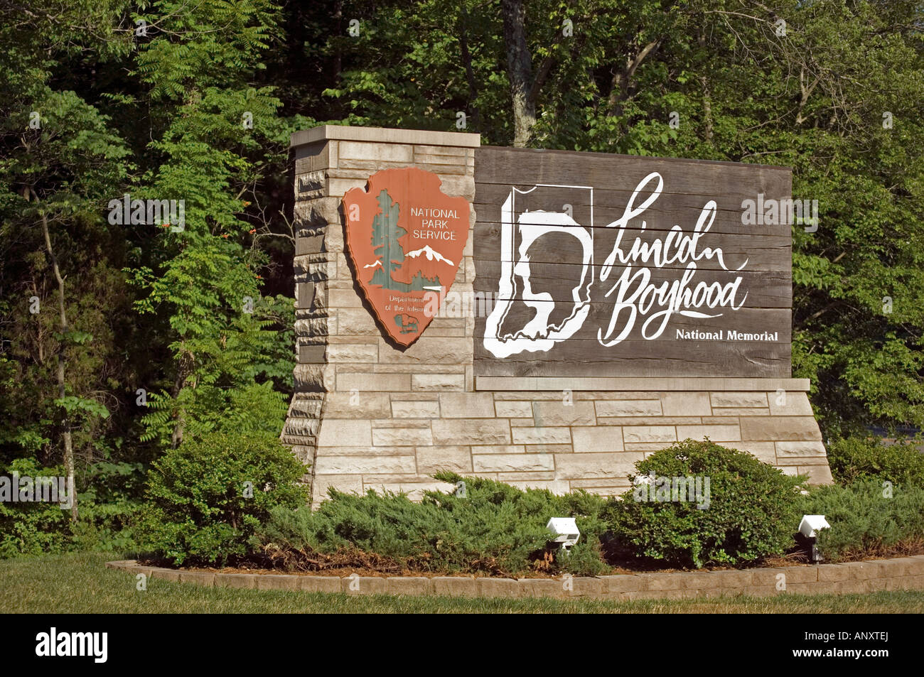 Lincoln Boyhood National Memorial, Lincoln City IN Stock Photo - Alamy
