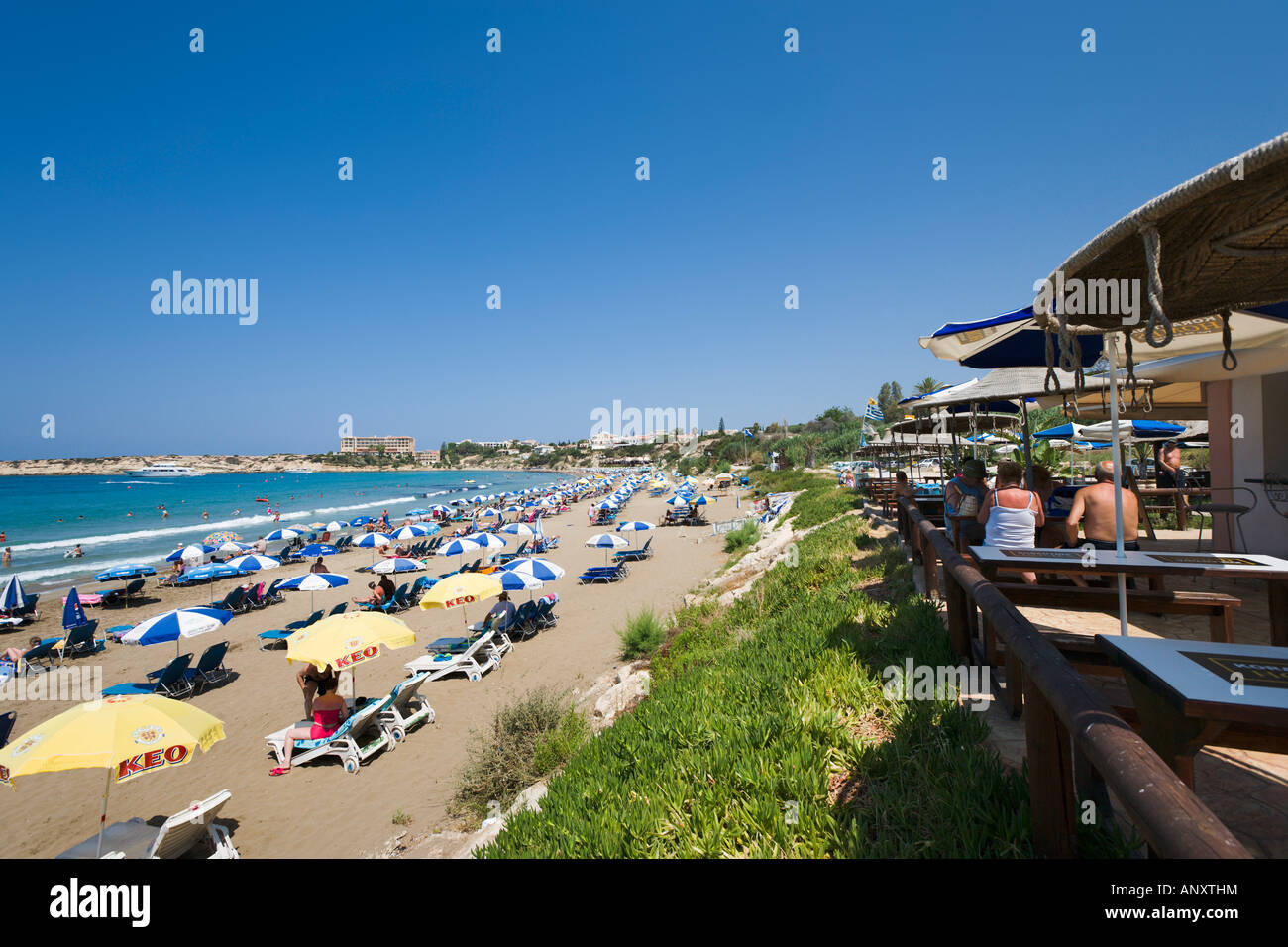 Sea you beach bar paphos hi-res stock photography and images - Alamy
