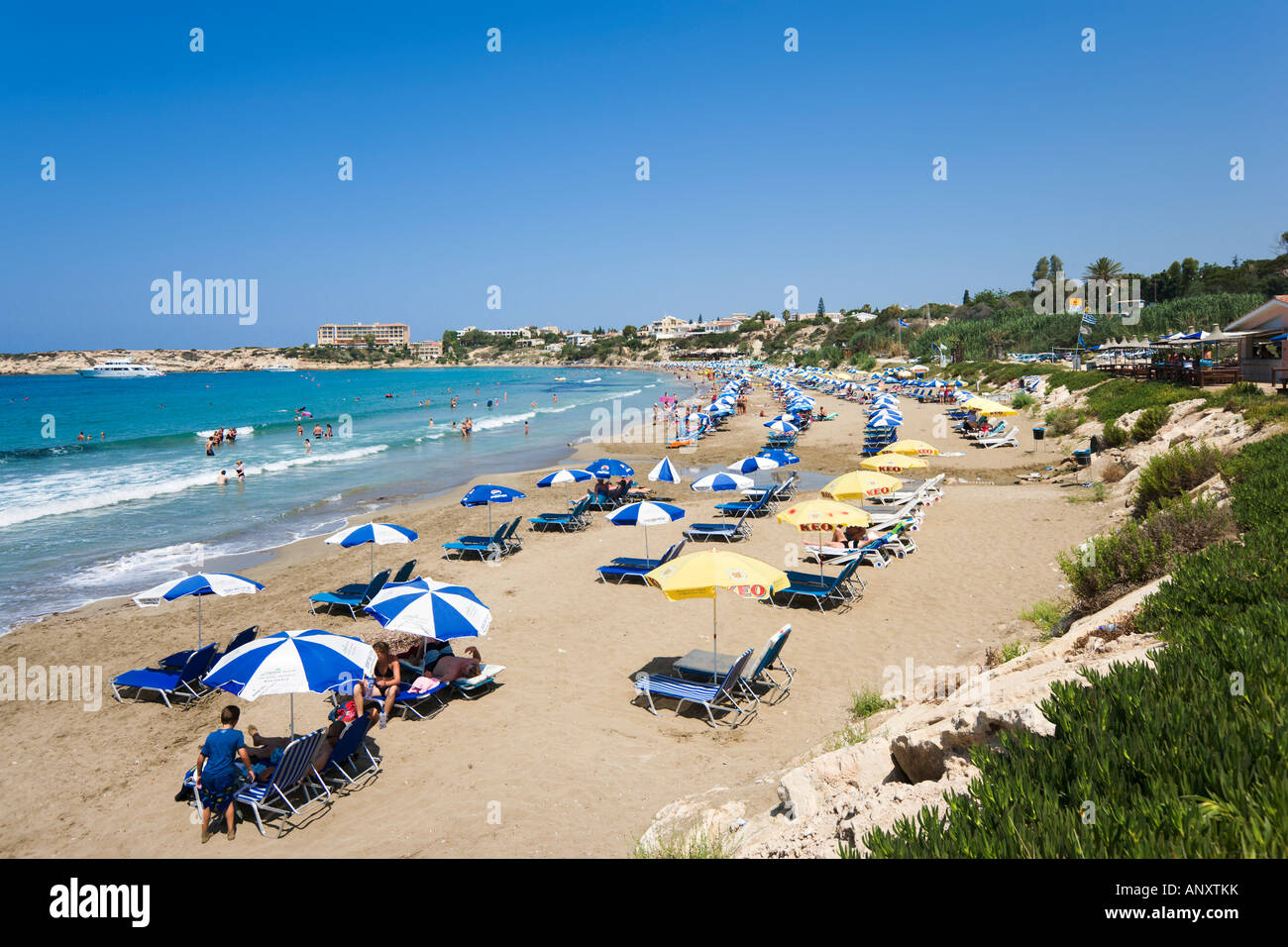 Beach, Coral Bay, near Paphos, West Coast, Cyprus Stock Photo - Alamy