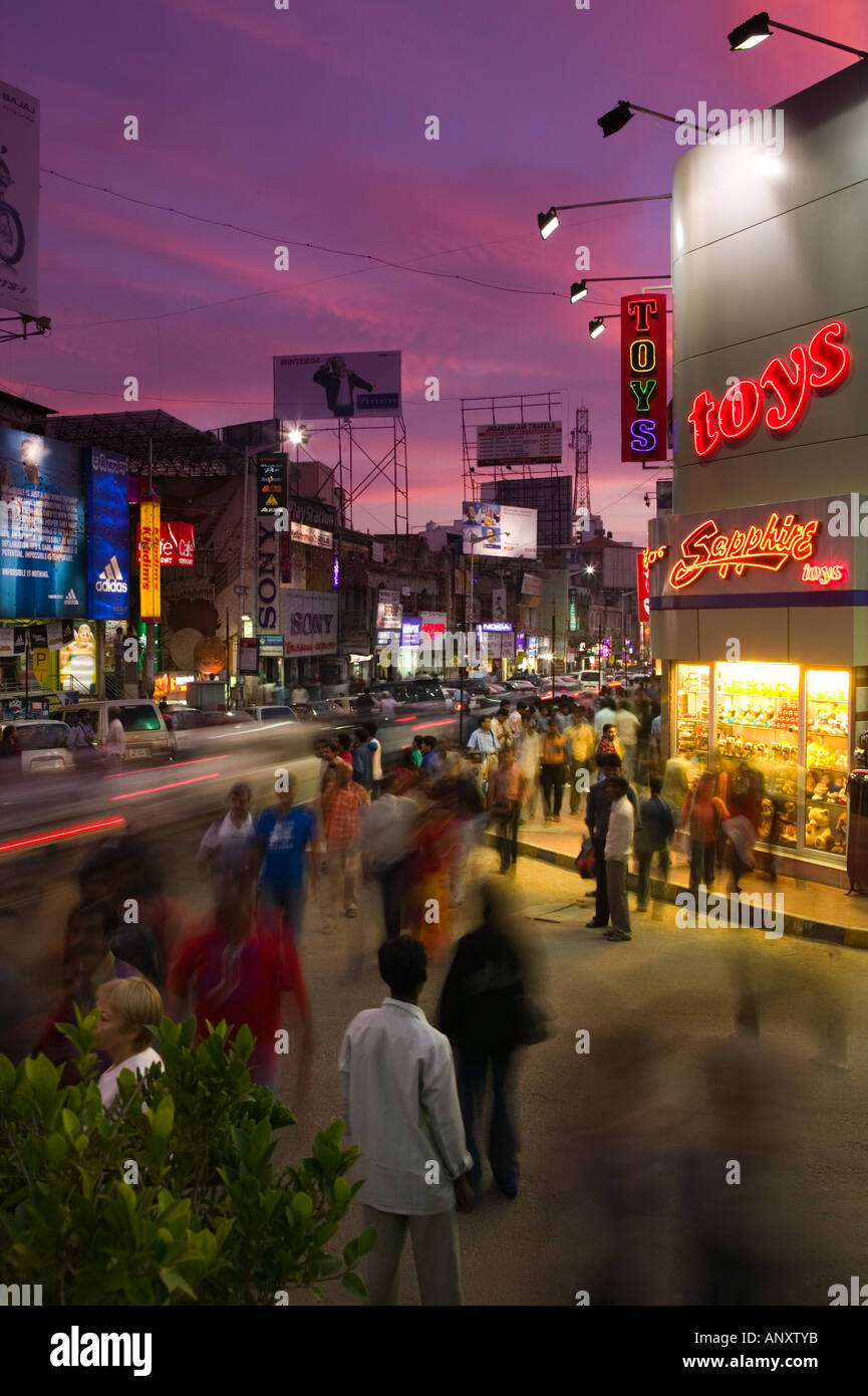 Brigade road bangalore street hi-res stock photography and images - Alamy