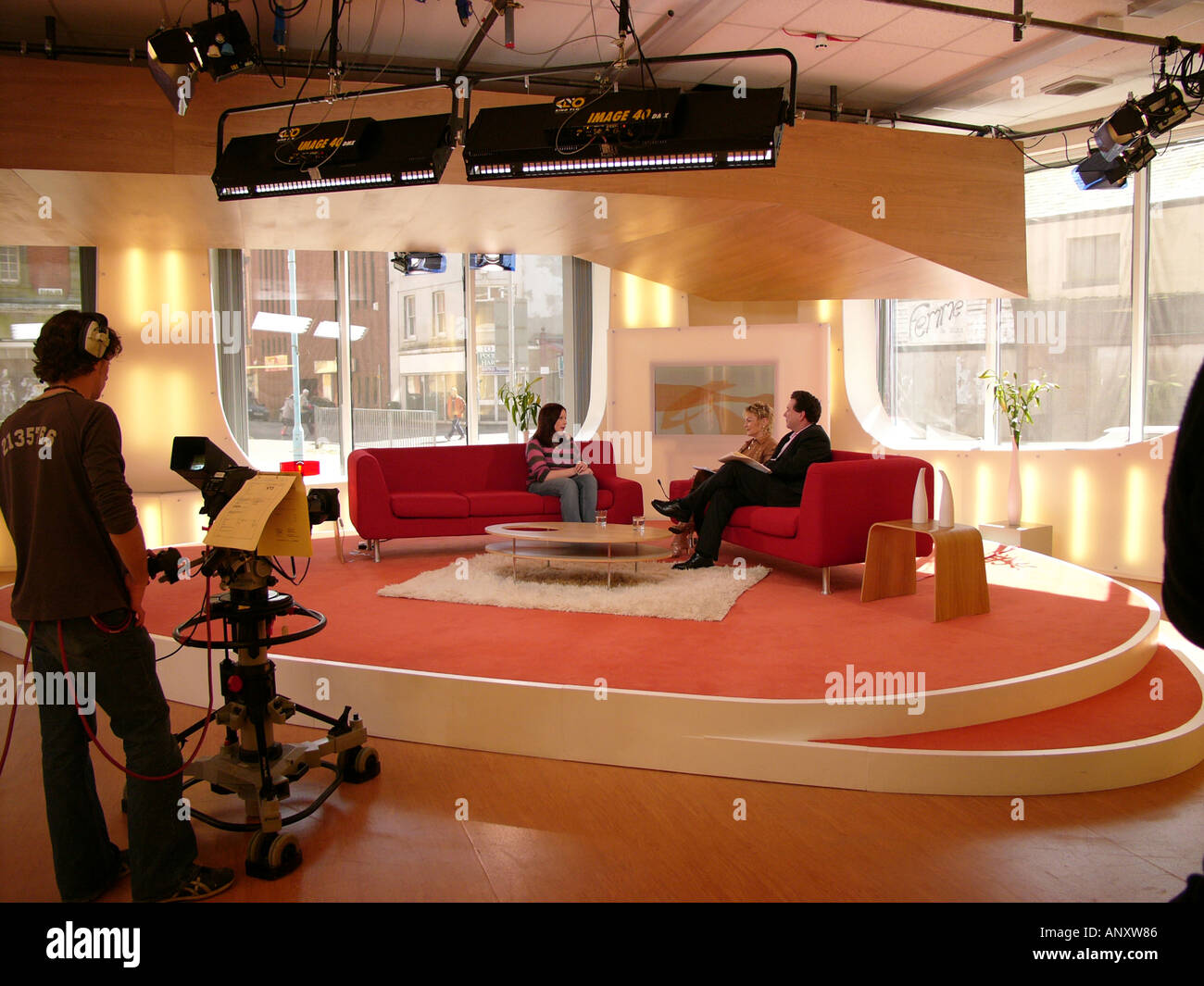 Tinopolis Television Studio Llanelli Carmarthenshire West Wales Stock ...