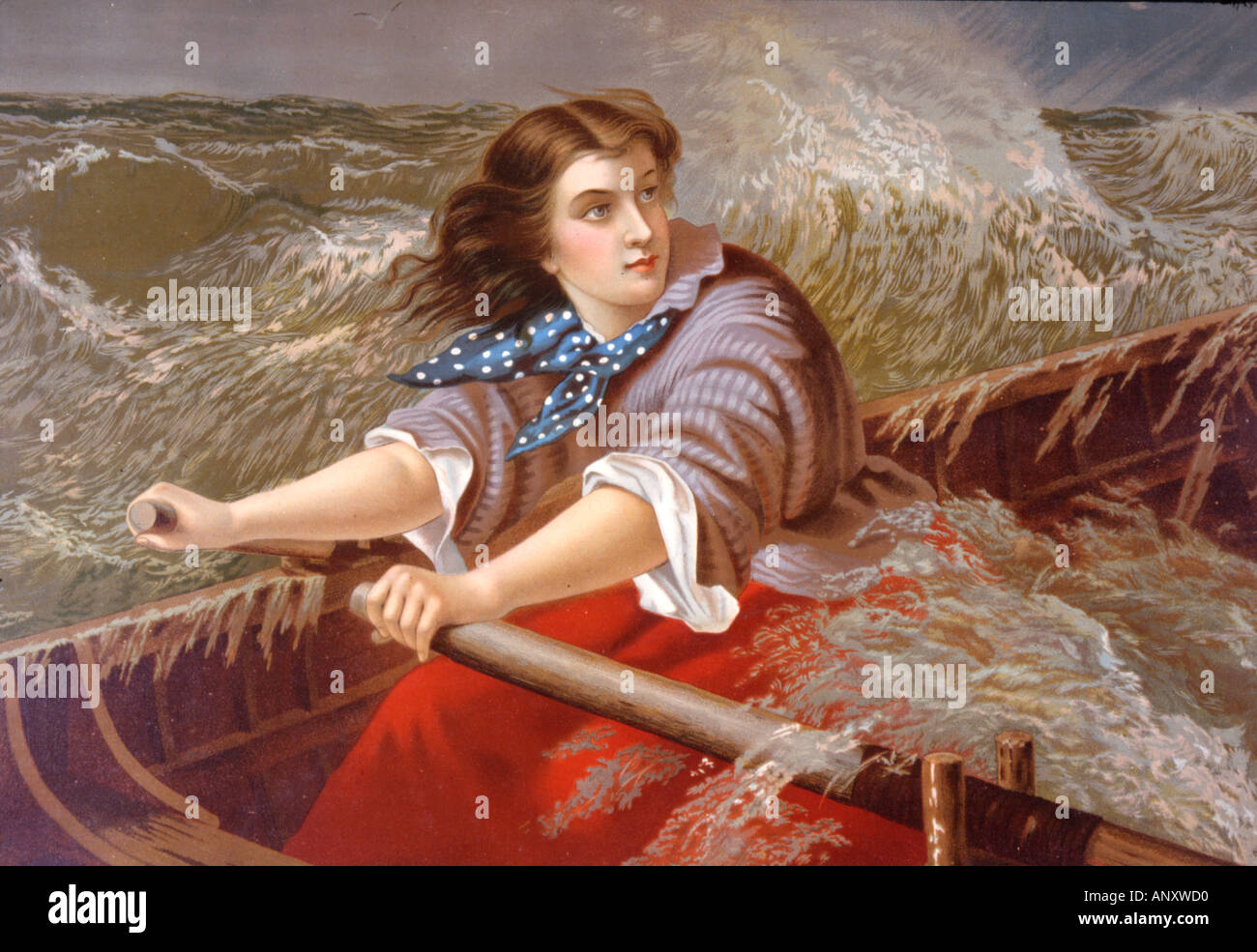 Grace Darling Victorian Heroine History Personalities Wales Stock Photo ...