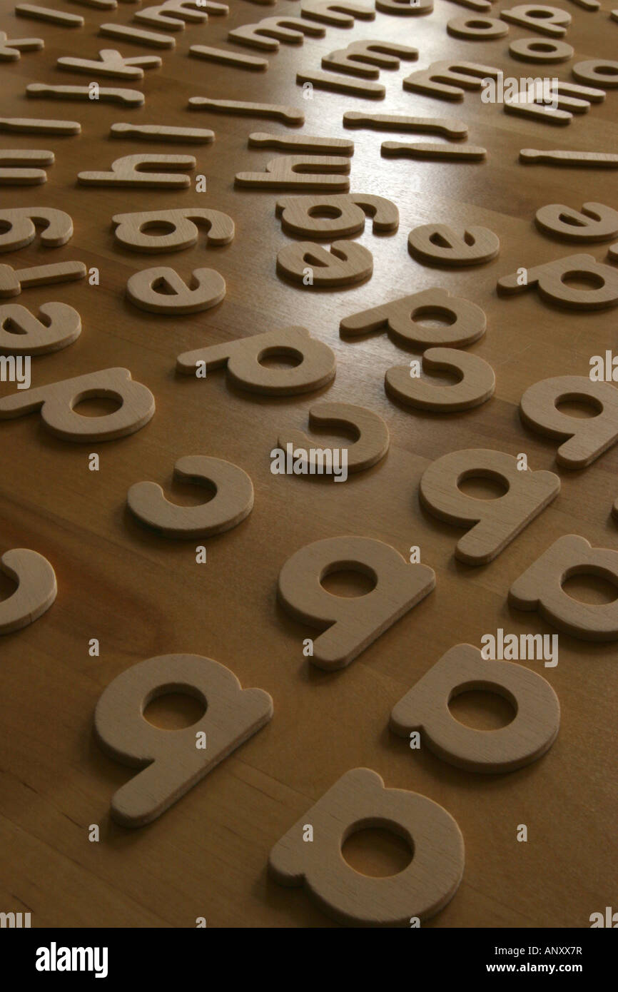 Cut-out alphabet letters Stock Photo - Alamy