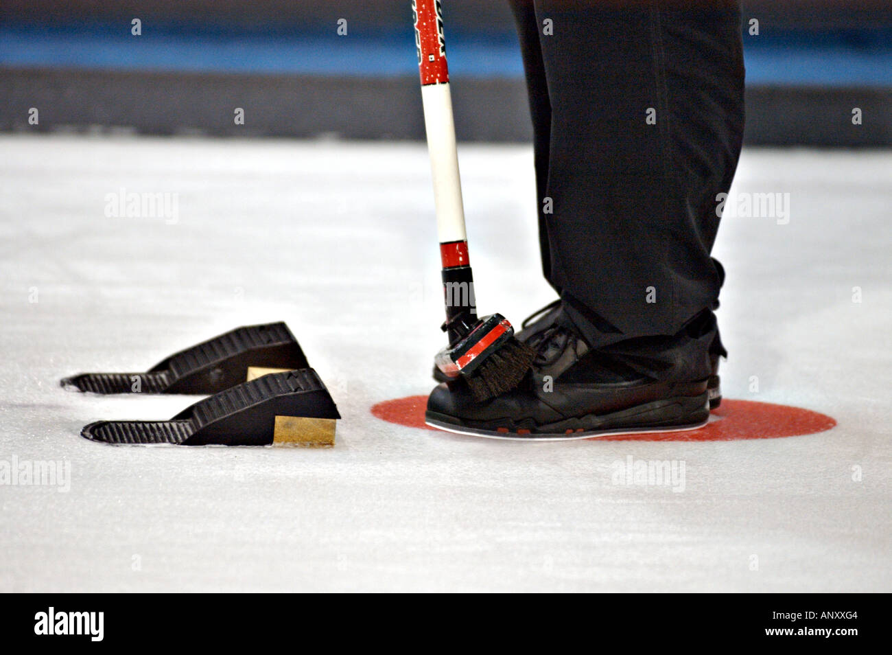 Playing curling ice hi-res stock photography and images - Alamy