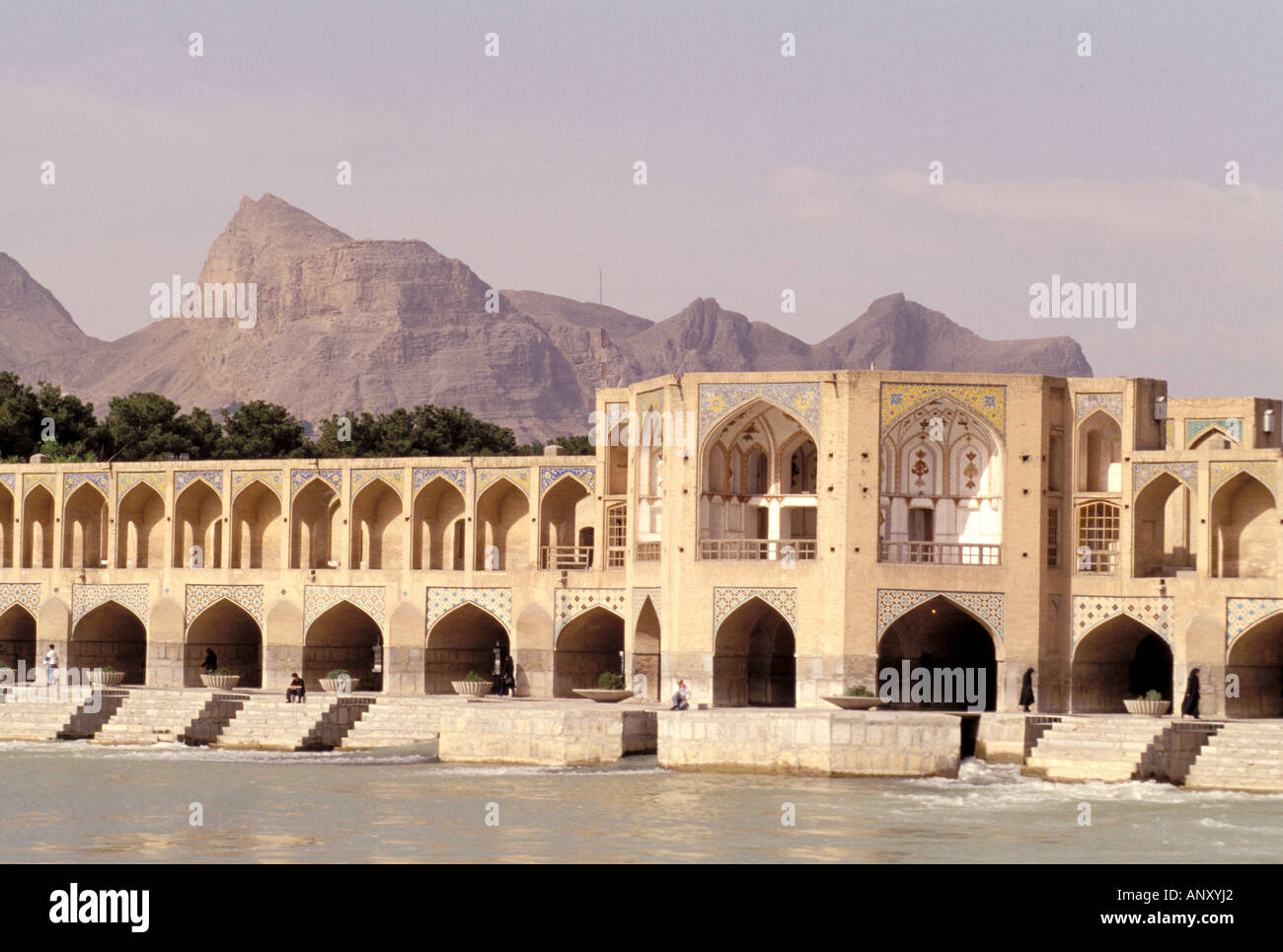 Asia, Middle East, Iran, Isfahan. Khaju Bridge Stock Photo - Alamy