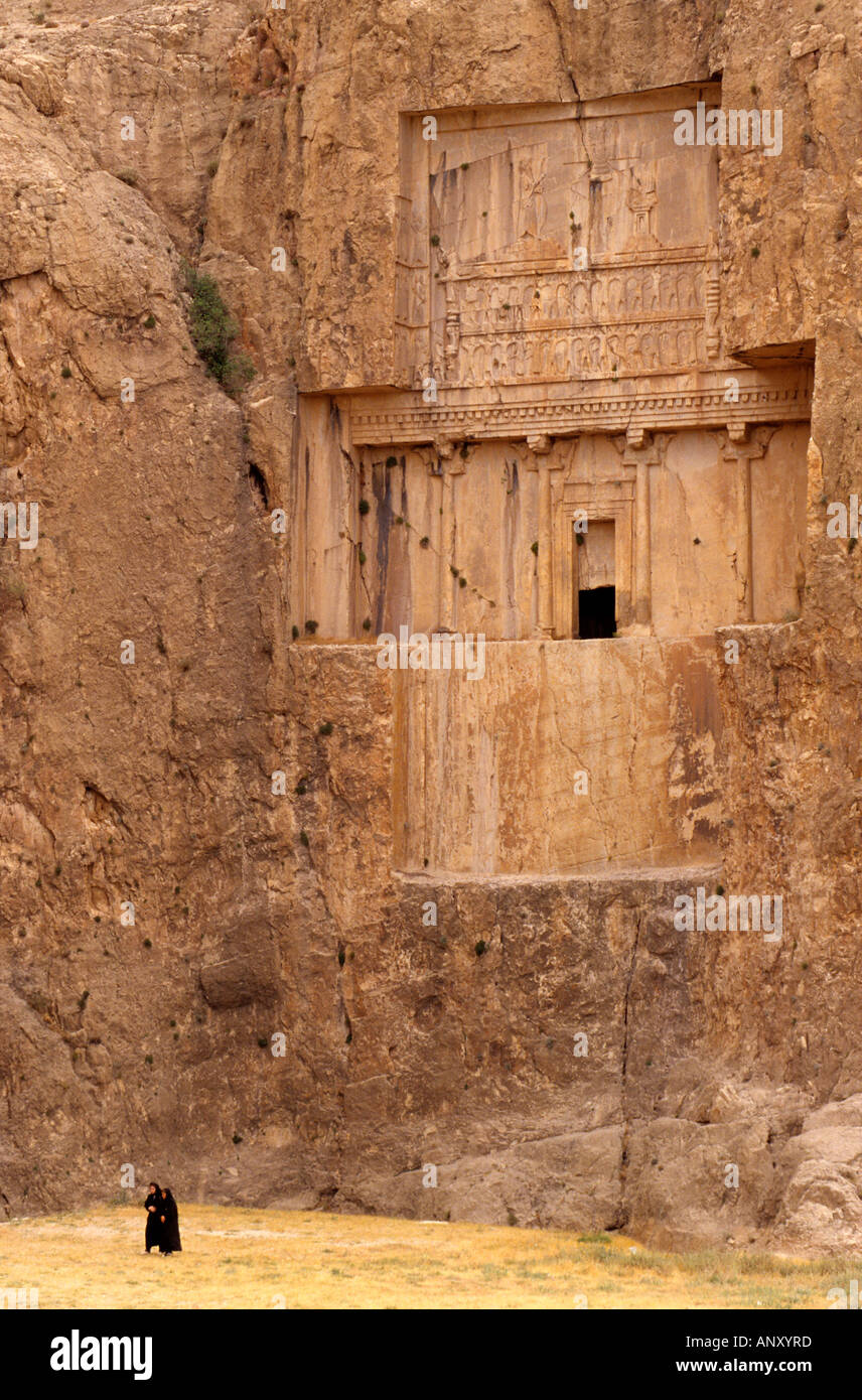 Iran, Nasq-e-Rostam, Near Persepolis, Tomb of Xerxes Stock Photo - Alamy