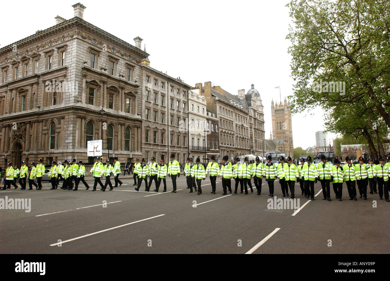 Police cordon in Whitehall, London, UK Stock Photo - Alamy