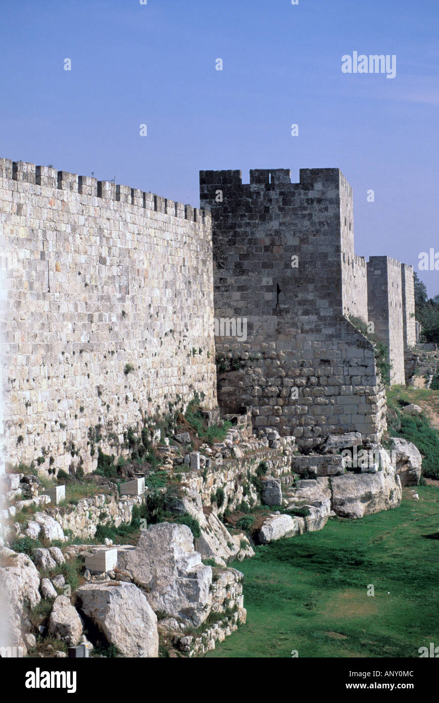 Asia, Middle East, Israel, Jerusalem. Old city walls Stock Photo - Alamy