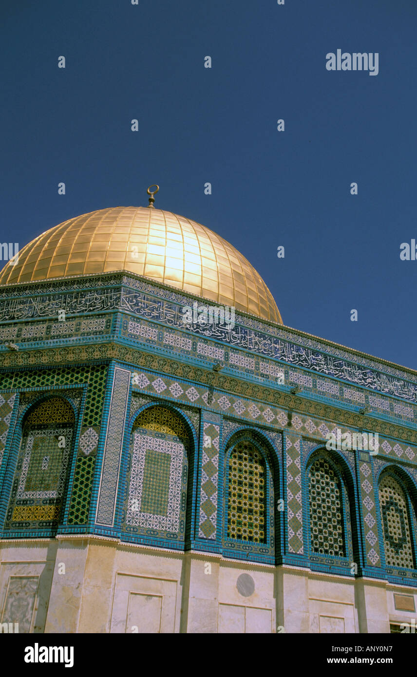 Asia, Middle East, Israel, Jerusalem. Temple Mount, Dome of the Rock ...