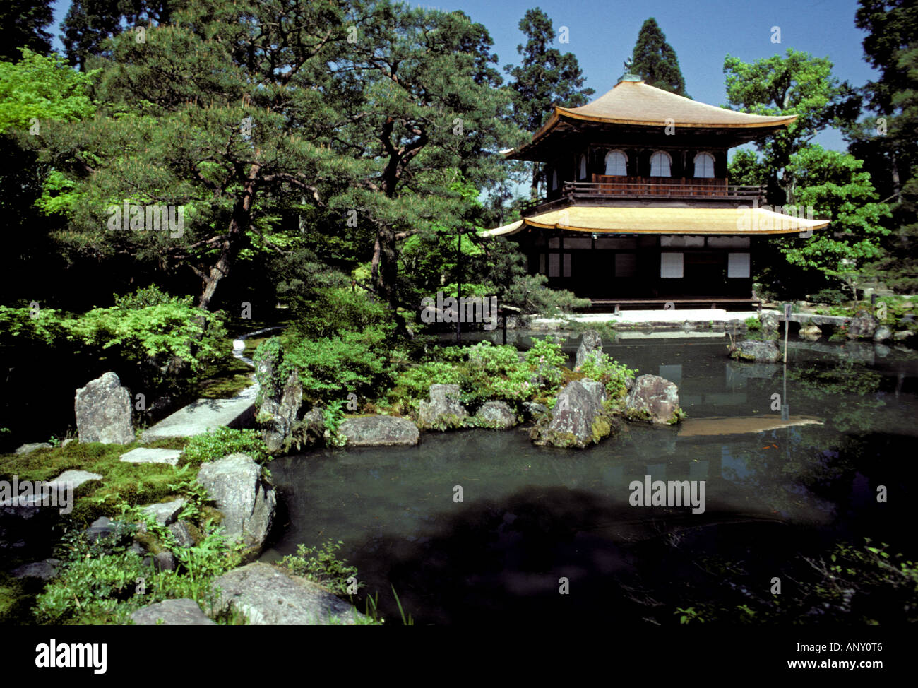 Asia, Japan, Kyoto. Silver Pavillion, Zen Temple Stock Photo - Alamy