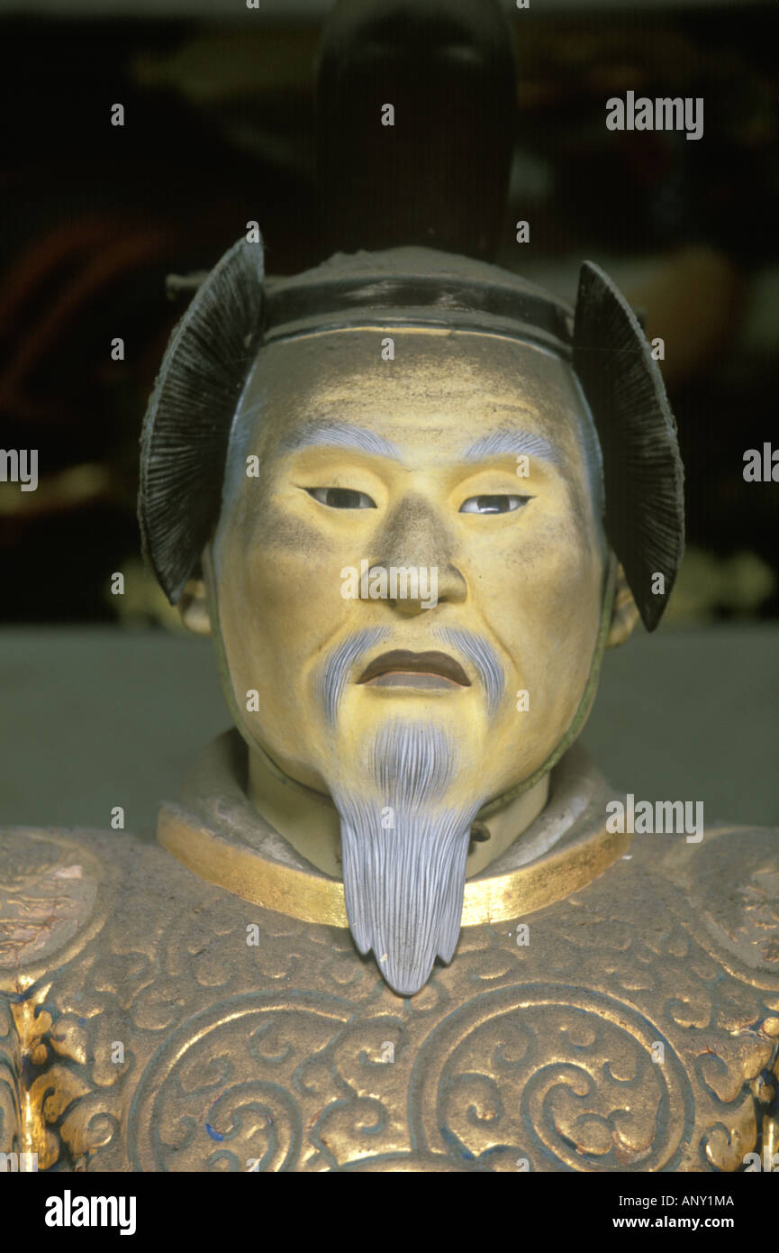 Asia, Japan, Nikko, Tochigi, Toshogu Shrine, Statue of Tokugawa Shogun ...