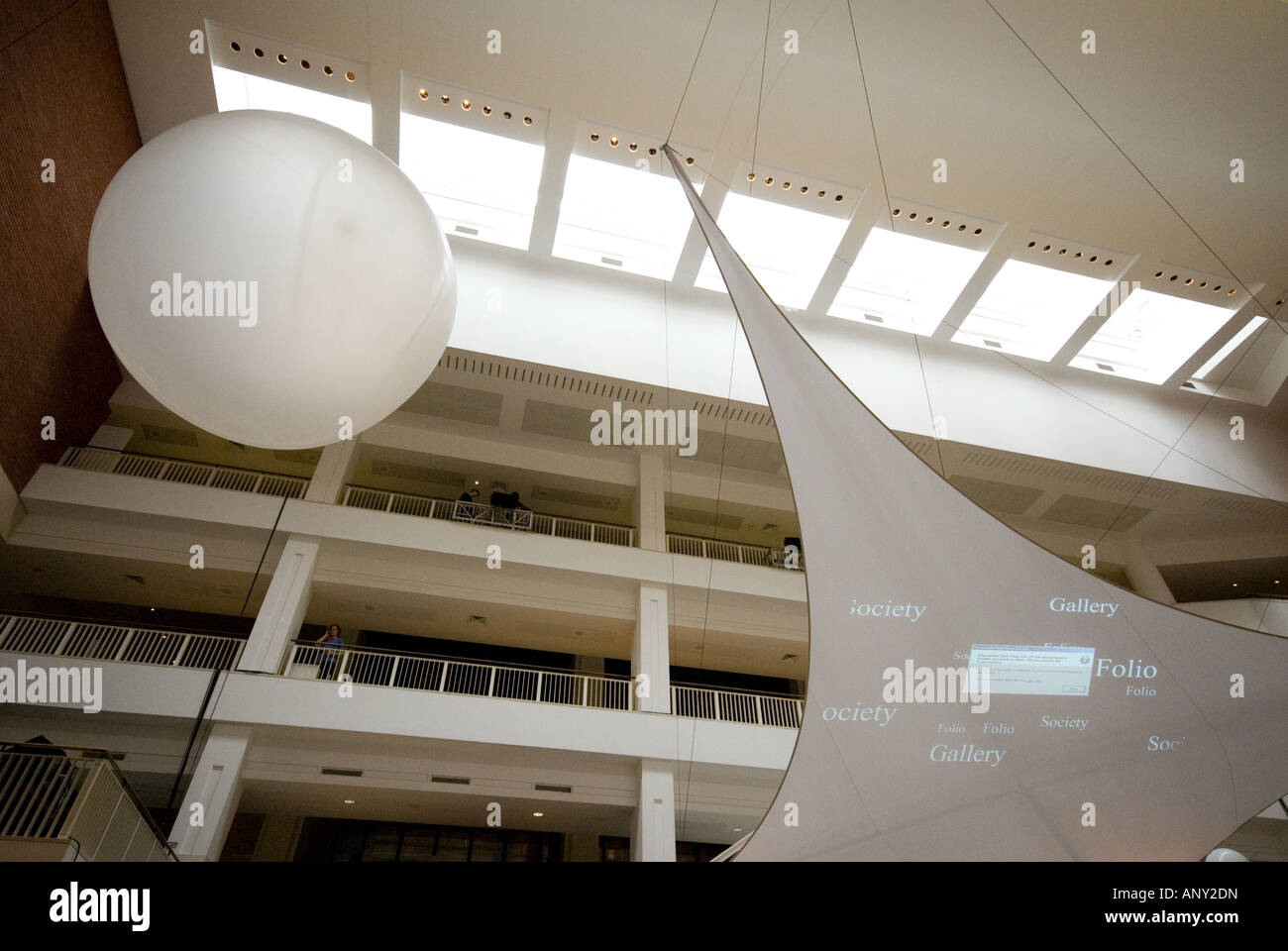 British Library one white balloon in the air London Stock Photo - Alamy