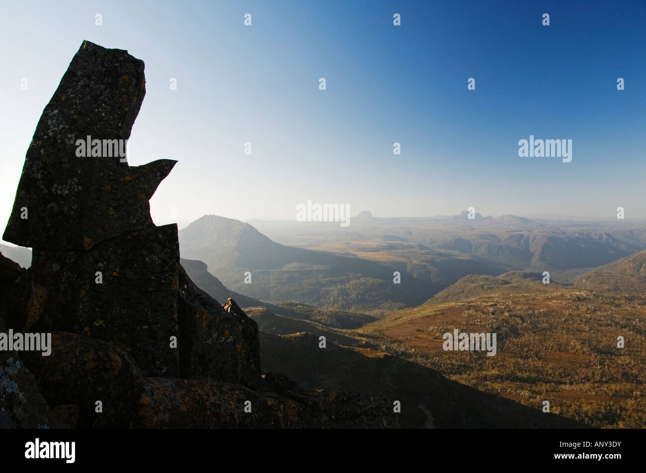 Australia, Tasmania. View from Mount Ossa (1617m), Tasmania's highest ...