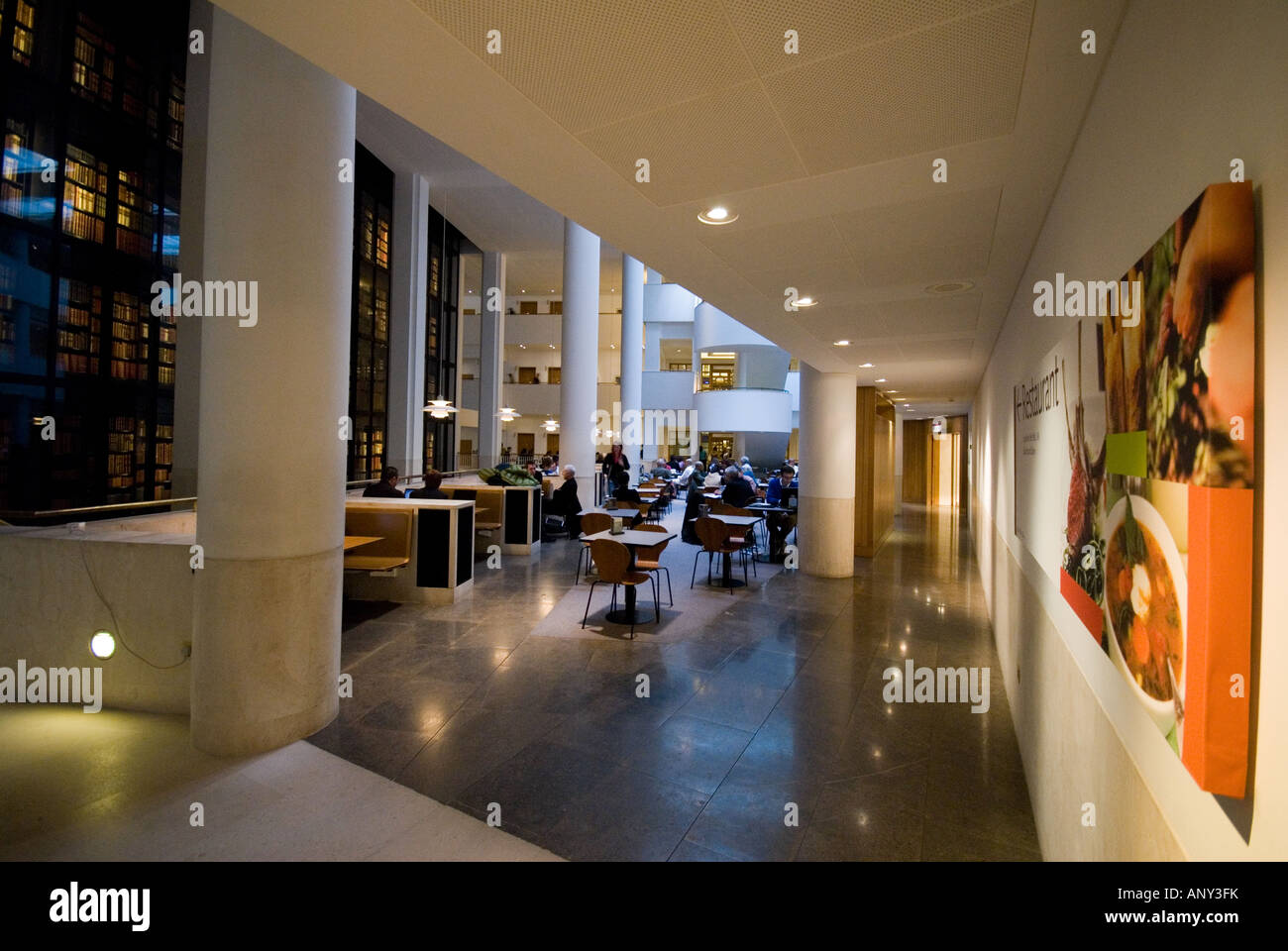 British Library inside picture chair and table London Stock Photo - Alamy
