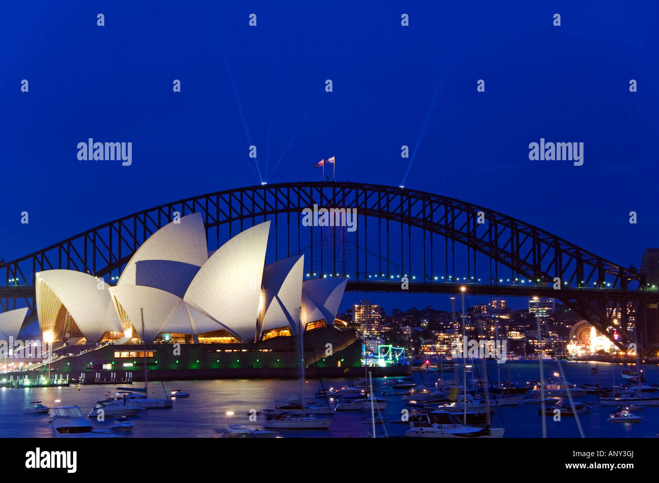 Australia, New South Wales, Sydney, Sydney Harbour. Opera House and ...