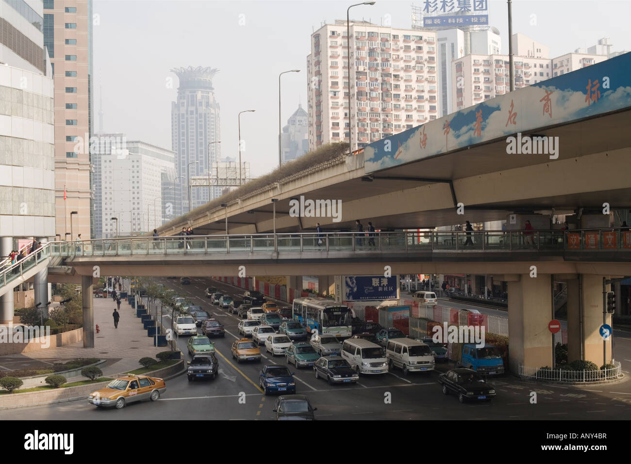 Shanghai flyover hi-res stock photography and images - Alamy