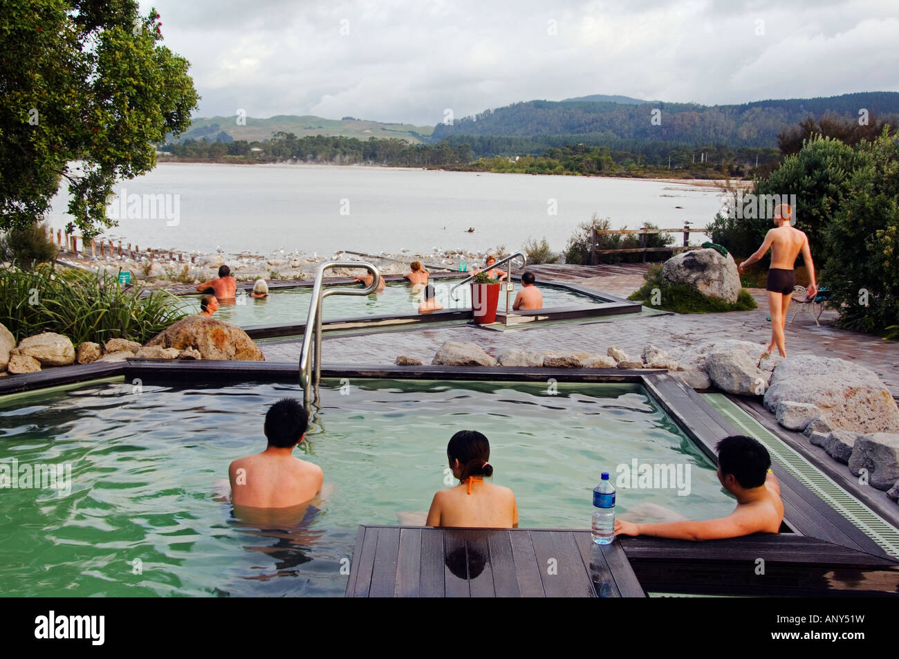 Onsen hot pool new zealand hi-res stock photography and images - Alamy