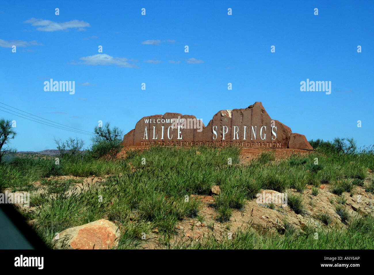 Alice Springs sign Stock Photo - Alamy
