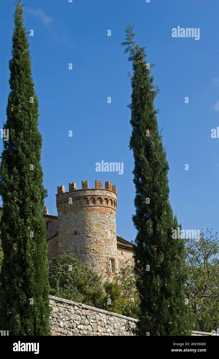 Italy, Tuscany, Montefollonico. The village of Montefollonico is ...