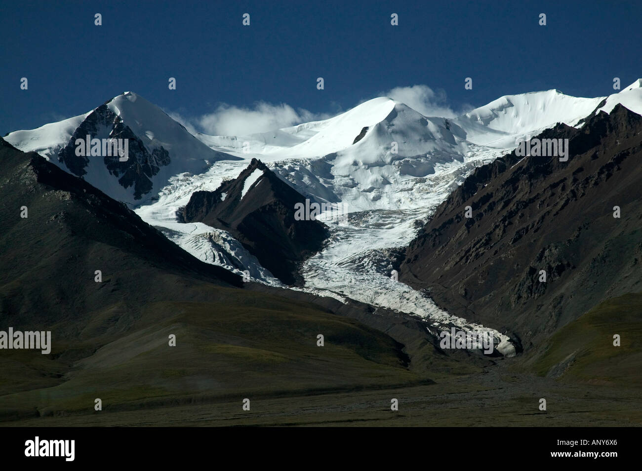 Kunlun Ranges seen from Qingzang/Qinghai-Xizang train, the world's ...